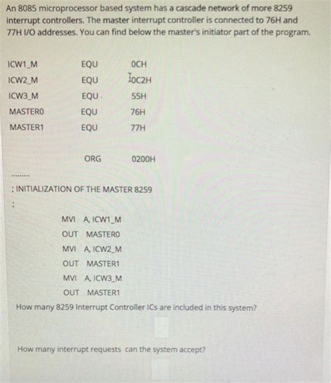 Solved An 8085 Microprocessor Based System Has A Cascade