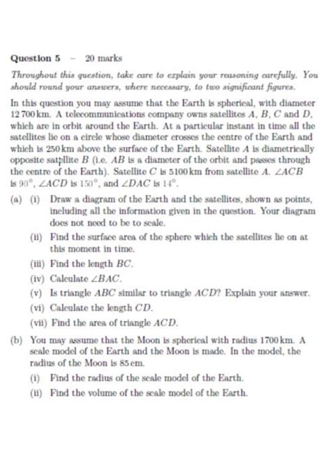 Solved Questlon 5 20 Marks Throughout This Question Take