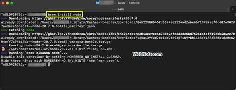How To Install And Uninstall Npm And Nodejs In Mac Using Homebrew