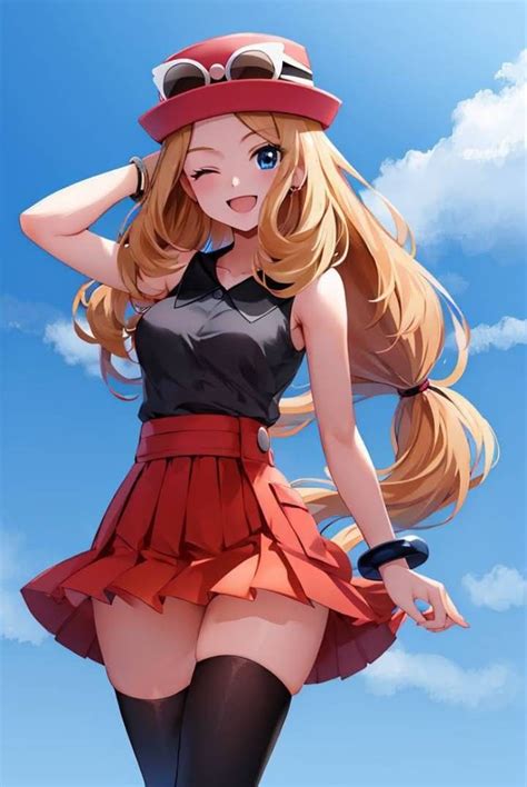 Pokemon Girls Pokemon X And Y Pokemon Ash And Serena Pokemon Art Manga Anime Girl Kawaii