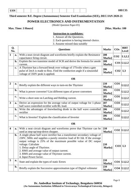Pdf Power Electronics And Instrumentation Dokumen Tips