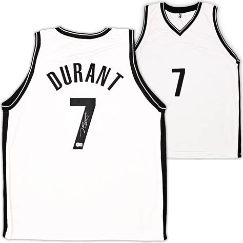 Brooklyn Nets Kevin Durant Autographed White Jersey Beckett Bas Witness 215771