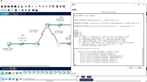 16 3 1 packet tracer troubleshoot static and default routes youtube