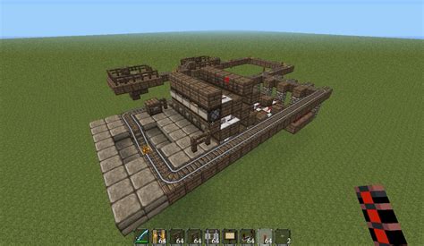 Naked Minecart Station Full Automatic Lamp Switch Minecraft Map