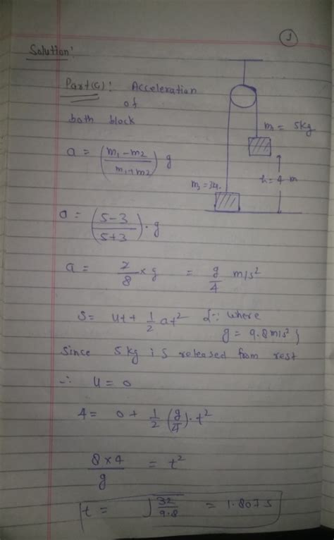 Two Objects Are Connected By A Light String Passing Over A Light