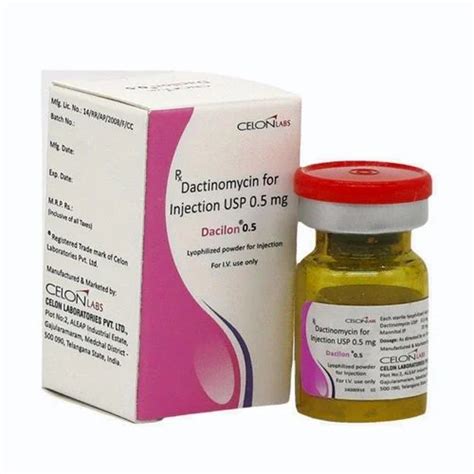 Dacilon Dactinomycin 0 5mg Injection Cosmegen At ₹ 333 Vial Nagpur Id 2855621771630