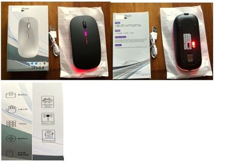 Brand New Dual Usage Wireless And Bluetooth Rbg Computer Mouse Silent