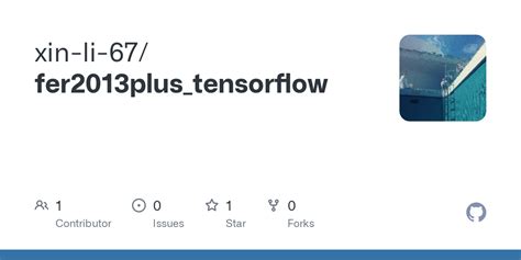 Github Xin Li 67fer2013plustensorflow