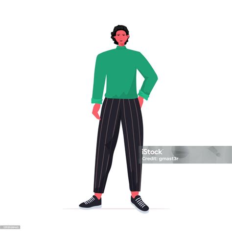 캐주얼 트렌디 한 옷 남성 만화 캐릭터 서 포즈에 젊은 남자 가공의 인물에 대한 스톡 벡터 아트 및 기타 이미지 가공의 인물 건강한 생활방식 귀여운 Istock