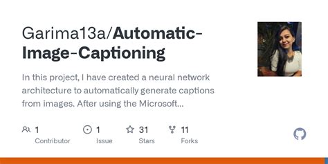 Github Garima A Automatic Image Captioning In This Project I Have