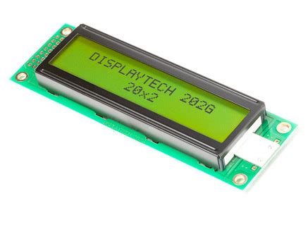 G Series X Character LCD By Displaytech SEACOMP