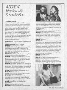 Susan Mcbain A Personal Odyssey The Rialto Report