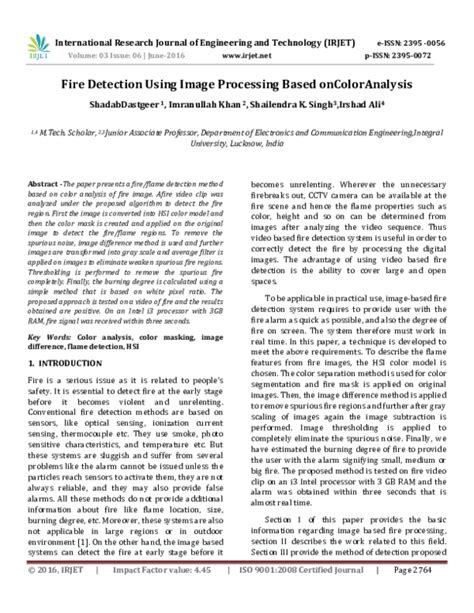 pdf fire detection using image processing based oncoloranalysis