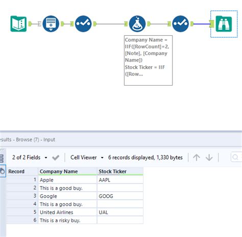 solved create a table with a certain column on a separate alteryx