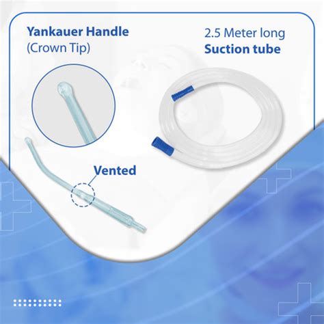 Otica Yankauer Suction Set Pack Of 5sterile Eo 25m Long Suction