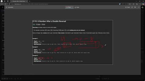 Leetcode 2119 A Number After A Double Reversal Java Youtube