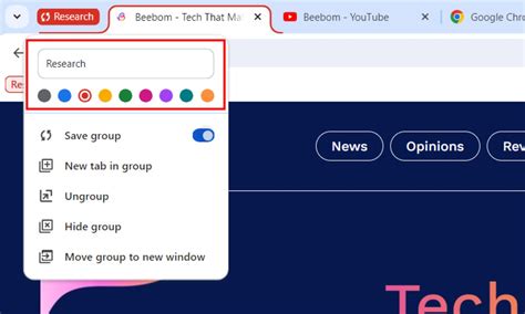 How To Create And Save Tab Groups In Chrome Beebom