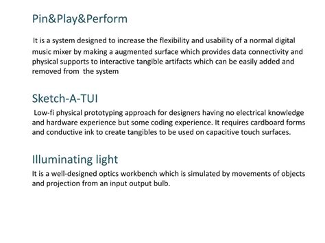 Ppt Tangible User Interfaces Powerpoint Presentation Free Download