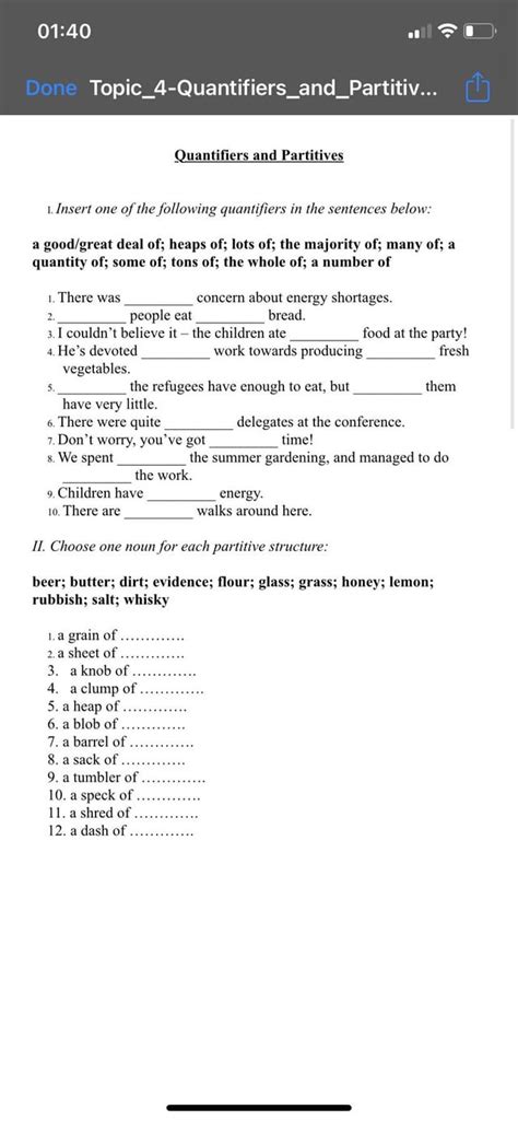 University Quantifiers And Partitives Help Pls Rhomeworkhelp