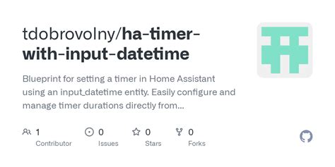 Github Tdobrovolnyha Timer With Input Datetime Blueprint For