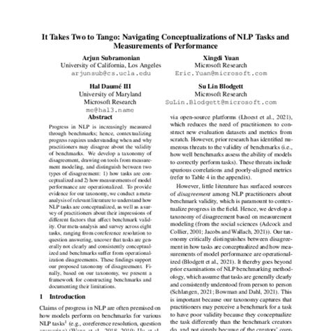 It Takes Two To Tango Navigating Conceptualizations Of Nlp Tasks And
