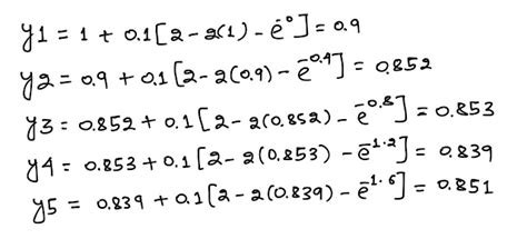 To Solve The Differential Equation Using Eulers Method With Given