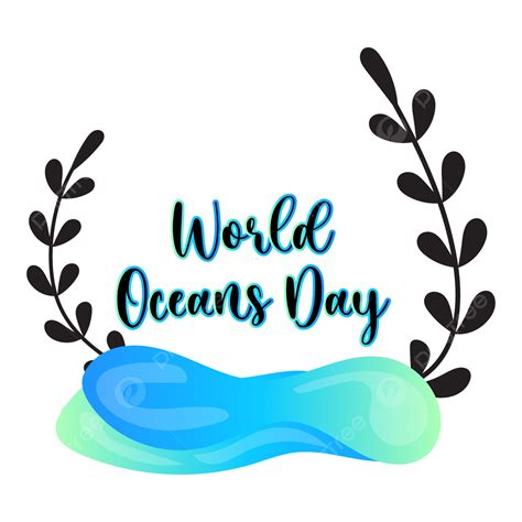 World Oceans Day Vector Ppng Illustration Concept Poster Graphic Png