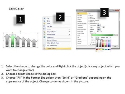 Parallel Process 6 Arrows Demonstration Ppt PowerPoint Template