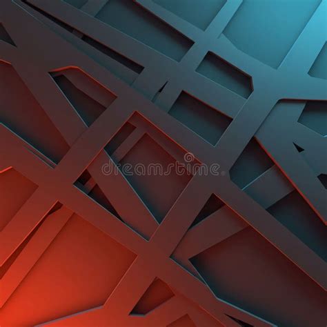 Geometric Abstract Pattern Featuring Overlapping Dark Lines Forming Angular Shapes Stock