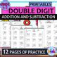 Double Digit Addition Subtraction With And Without Regrouping TPT