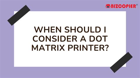 When Should I Consider A Dot Matrix Printer Rental Or Purchase Ricoh Photocopier Machine