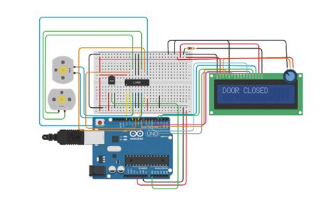 Circuit Design Temp Door Sensor Tinkercad