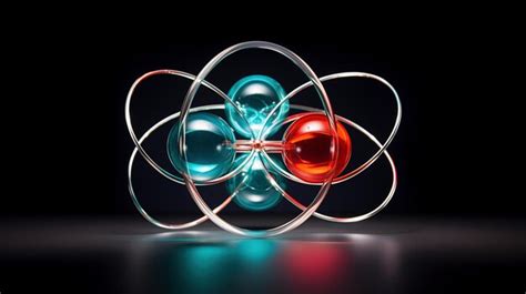 Premium Ai Image Atomic Structure Ai Generated Biotechnology Closeup Image