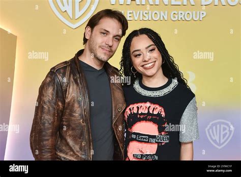 Aj Locascio Left And Gabrielle Nevaeh Arrive At The Warner Bros