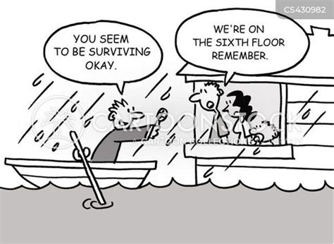 Flood Survival Cartoons And Comics Funny Pictures From Cartoonstock