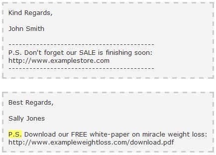 Adding P S To Email