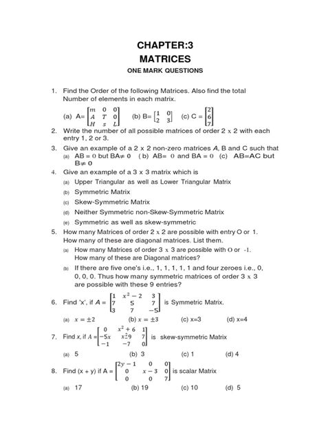 Matrices Pdf Pdf Matrices Pdf Pdf