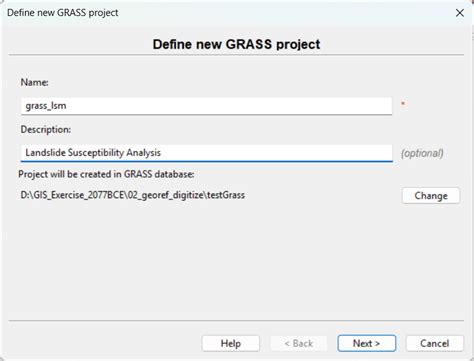 4 Getting Acquainted With Grass Gis — Landslide Susceptibility