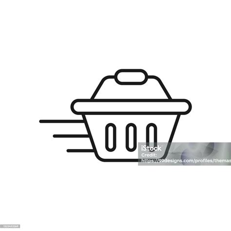 장바구니 아이콘 벡터 일러스트레이션입니다 전자 상거래 온라인 상점 및 마켓플레이스용 장바구니 벡터 아이콘 디자인 웹 사이트 모바일 로고 기호 버튼 기호 앱용 장바구니 아이콘