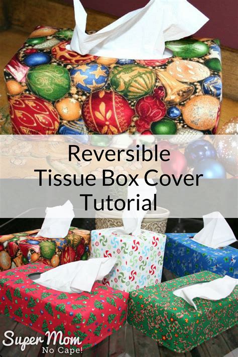 Reversible Tissue Box Cover Tutorial Beginner Sewing Projects Easy