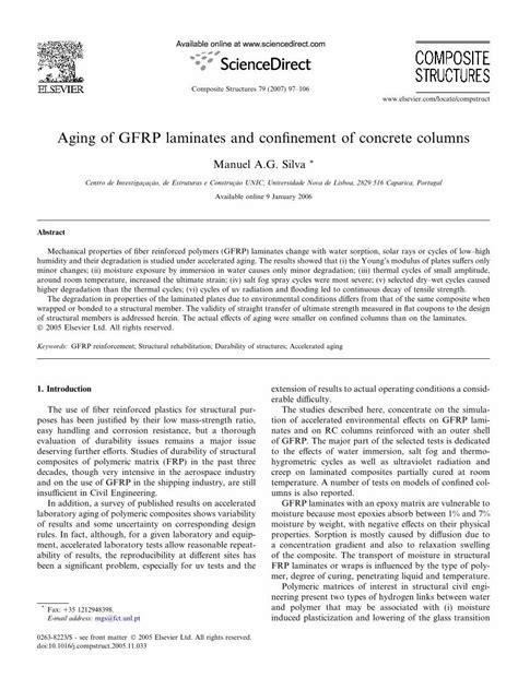Pdf Aging Of Gfrp Laminates And Confinement Of Concrete Columns Dokumen Tips