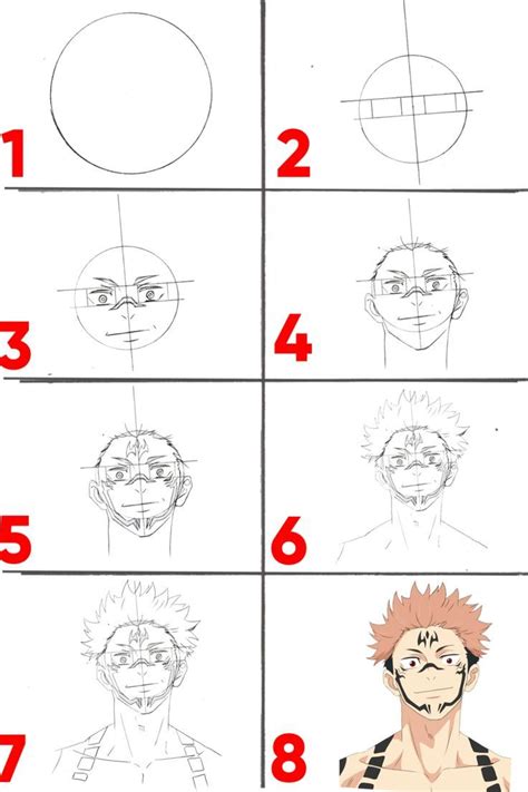 An Anime Drawing Lesson You Cant Miss How To Draw Sukuna From Jujutsu