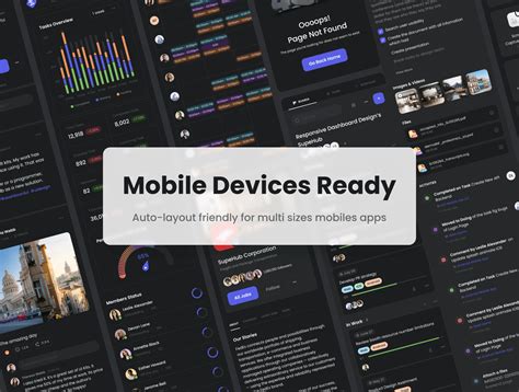 明暗两套响应式后台管理系统仪表盘ui组件dashboard Ui Kit Fig素材 优社uther