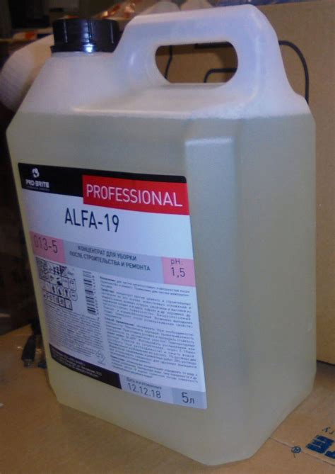 Альфа-19 Pro-brite 013-5 моющее средство от остатков цемента. Все для ...