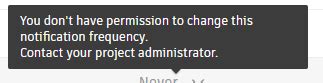 You Don T Have Permission To Change This Notification Frequency Appears While Trying To
