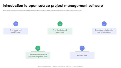Introduction To Open Source Project Management Software Ppt Presentation