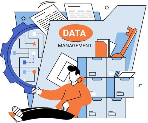 premium vector data management metaphor privacy media center business protection rational