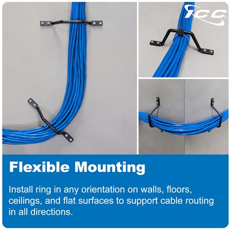Icc 2 Plastic Cable Distribution D Ring Non Conductive Wall Cable