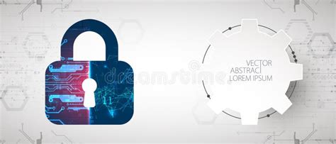 Data Security Illustrates Cyber Data Or Information Privacy Idea Color Abstract Internet