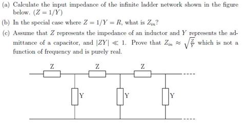 Answered A Calculate The Input Impedance Of Bartleby